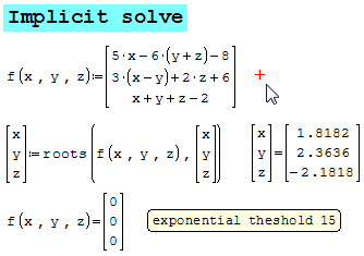 solve 2 equations with 2 variables - SMath