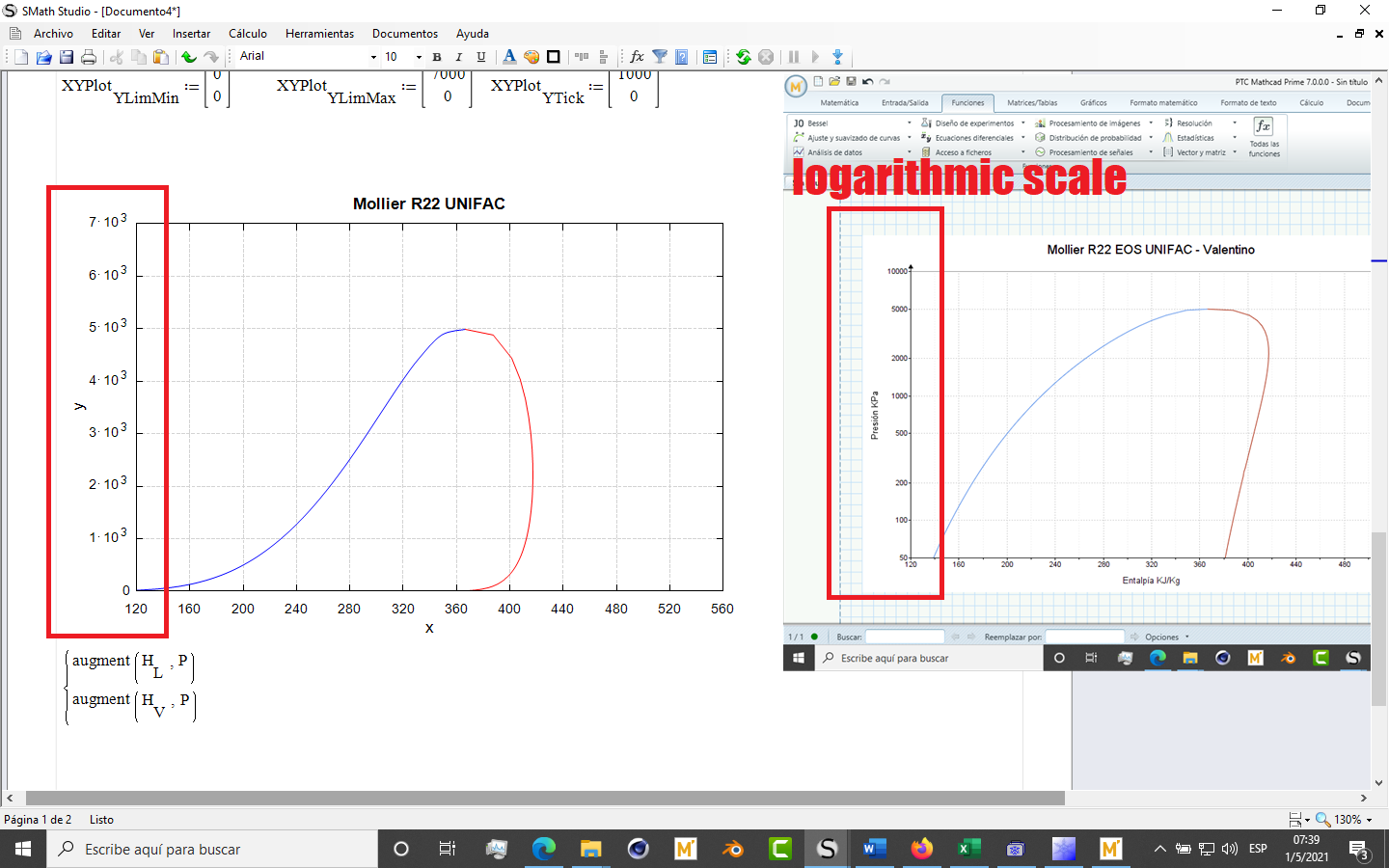 XY-PLOT Logarithmic scale - SMath